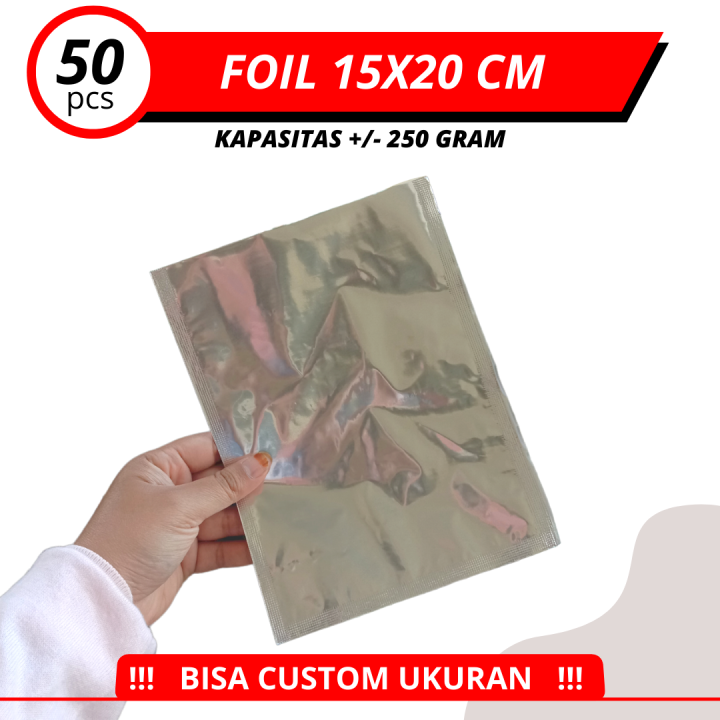 ALUMUNIUM KEMASAN SACHET - KEMASAN METALIS 15 X 20 - ALUMUNIUM FOIL ...