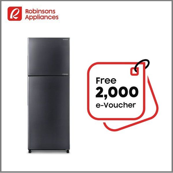 SHARP 8 CU.FT TWO DOOR NO FROST REFRIGERATOR ( SJ-FTS08BVS DS) | Lazada PH
