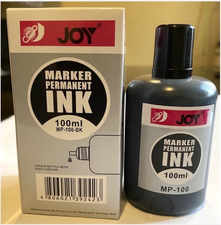 JOY MARKER PERMANENT INK 100ML black onlY | Lazada PH