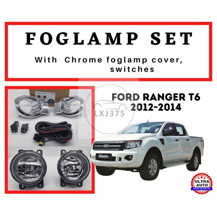 Ford Ranger T6 (2012 2013 2014) Foglamp Foglight Spotlight Set ...