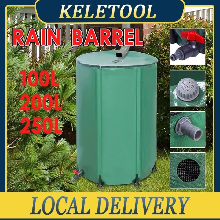 Portable Rain Barrel Rain Water Butt Rainwater Collection Rainwater ...
