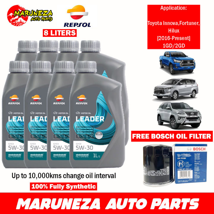 Repsol Leader C2C3 5W-30 100% Fully Synthetic Innova/Fortuner/Hilux ...