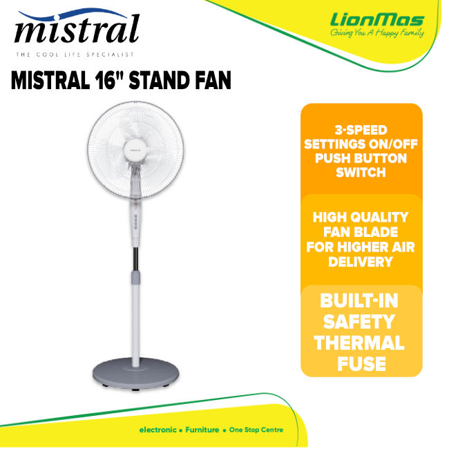 Mistral 16" Stand Fan MSF1629WV2 | Lazada