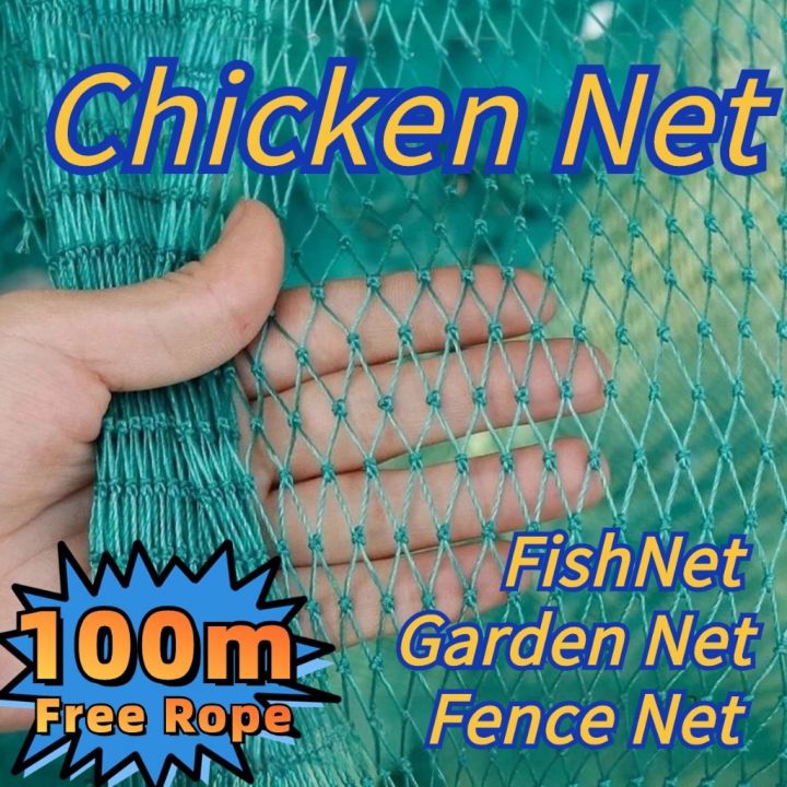 【Free rope】50M Nylon Chicken Net Range Net For Chicken Lambat Outdoor ...