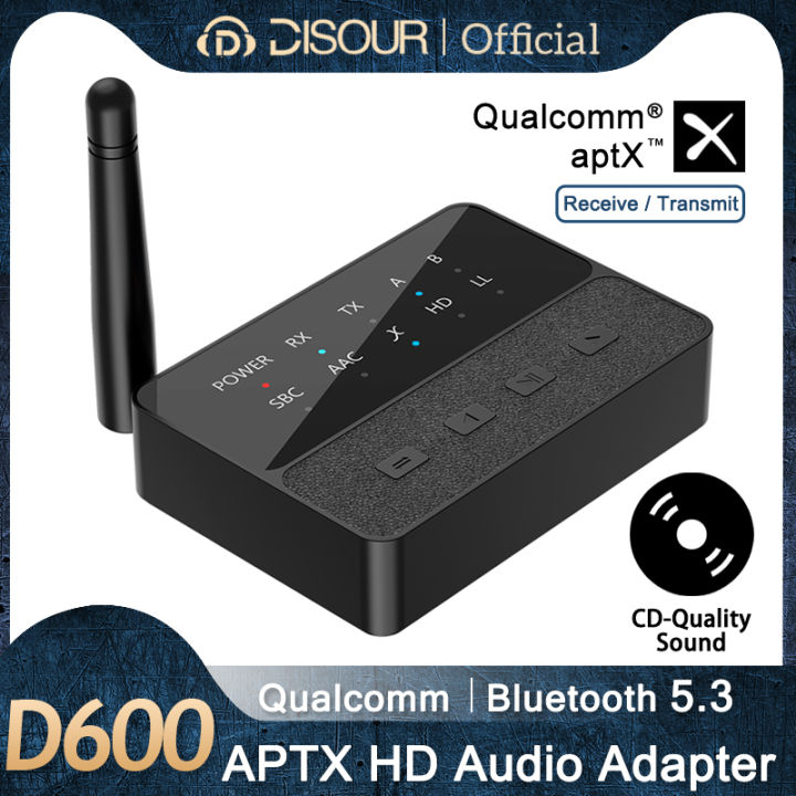 Qualcomm Bluetooth 5.3 aptX/HD/LL Audio Adapter RCA AUX 3.5MM Wireless ...