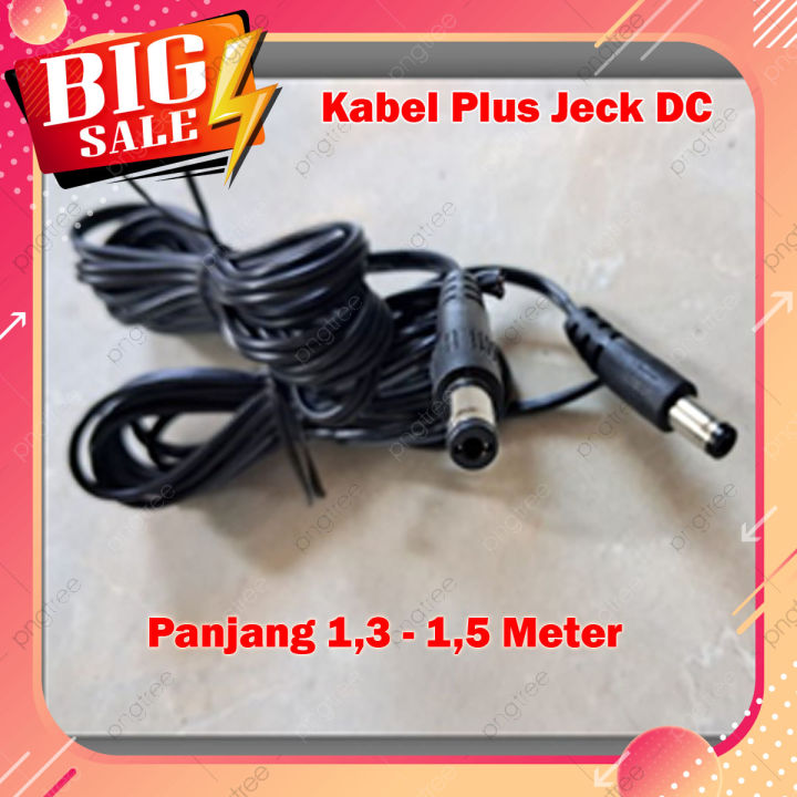 Jack DC Plus Kabel 1 Meter an Jack Jek Besar | Lazada Indonesia