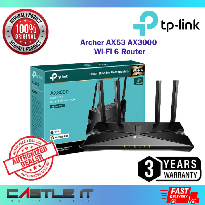 TP-Link Archer AX53 Router AX3000 Dual Band WiFi 6 MU-MIMO Support ...