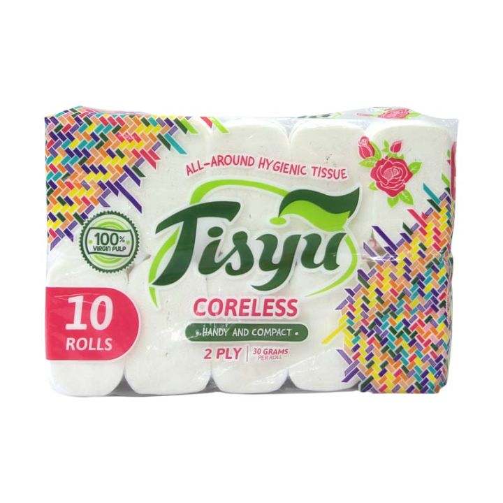 Tisyu Coreless Bathroom Tissue 100% Virgin Pulp 2-Ply x 10s | Lazada PH