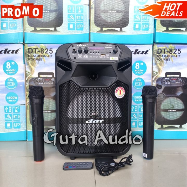 Speaker Portable 8 inch DAT DT 825 Original | Lazada Indonesia