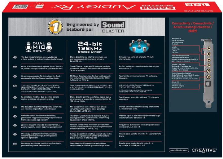 Creative Sound Blaster Audigy PCIe RX 7.1 Sound Card with High Performance Headphone Amp | Lazada PH