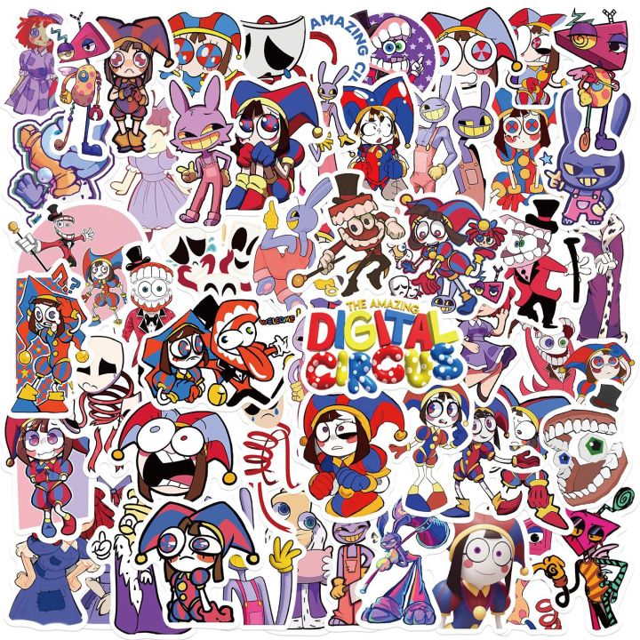 💥พร้อมส่ง💥 The Amazing Digital Circus TADC sticker ติกเกอร์คำเตือนต่างๆ ...