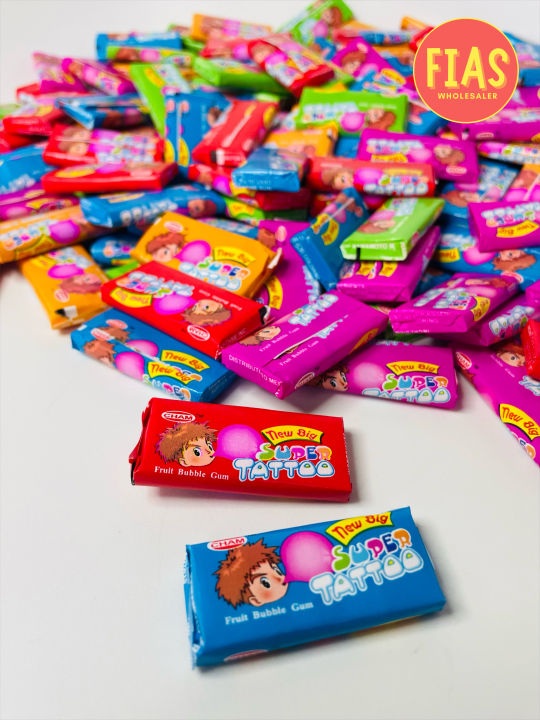 200 Pieces Super Tattoo Bubblegum Lazada Ph