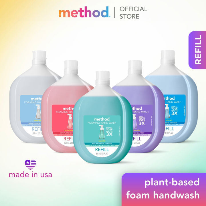 method foaming hand wash refill 828ml (assorted scents) | Lazada Singapore