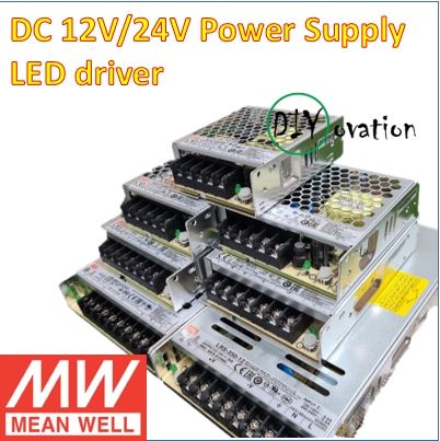Original Meanwell 12V/24V Power Supply/ LED Driver/ LED strip Driver ...