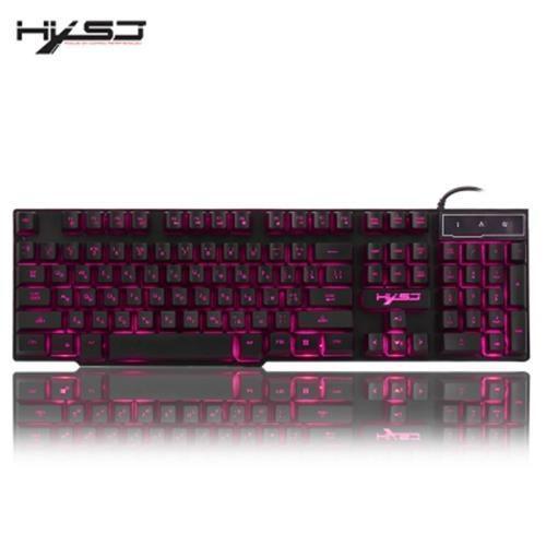 HXSJ R8 LED BACKLIT WIRED GAMING KEYBOARD (BLACK) | Lazada