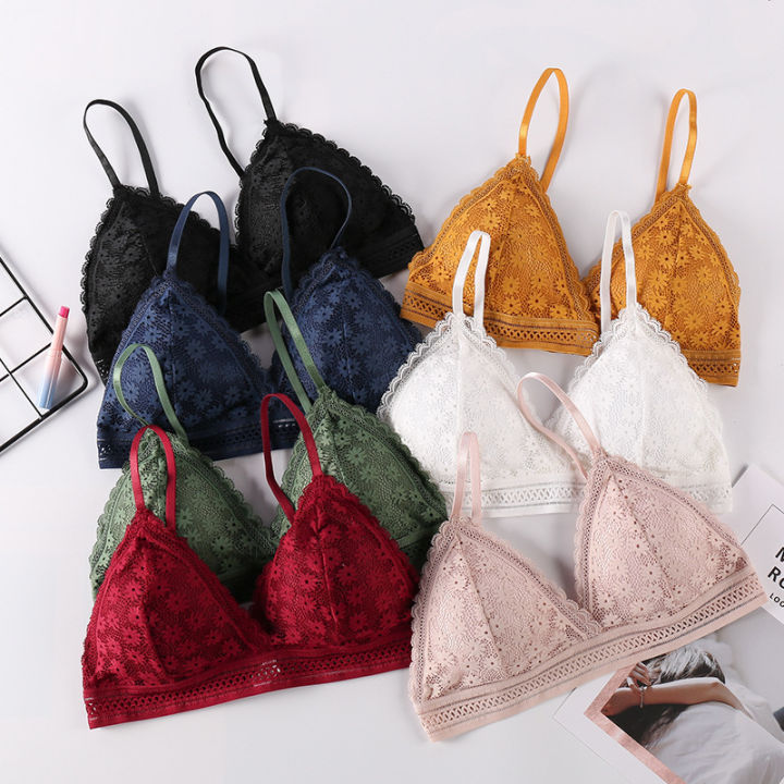 OK Bra Korean Style Women Push Up Backless Bra Lace Hollow Sexy ...