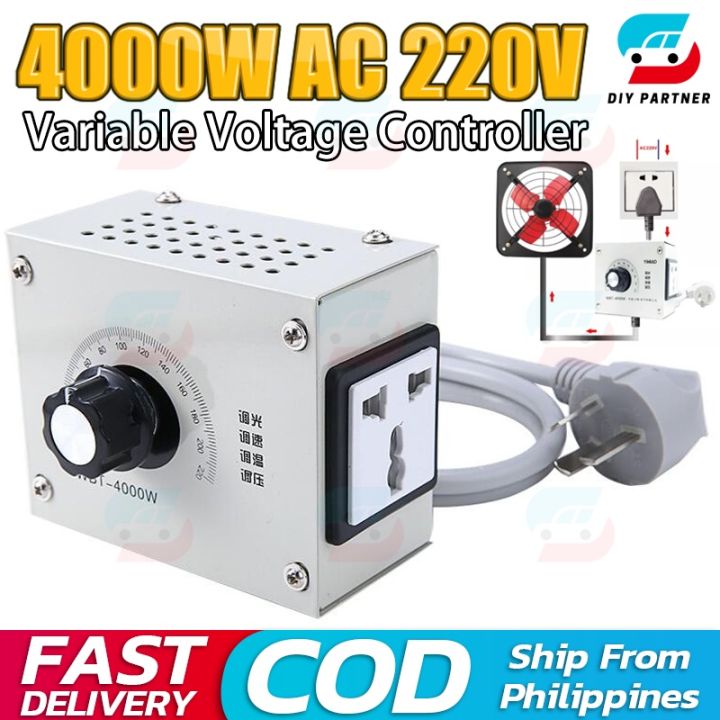 Motor Speed Controller 4000W AC 220V Variable Voltage Controller ...