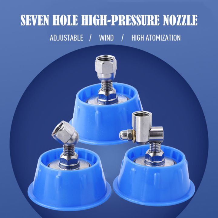 High Pressure Windproof Sprayer Mist Pesticide 7 Holes Garden Irrigation Atomizing Nozzle Head ...
