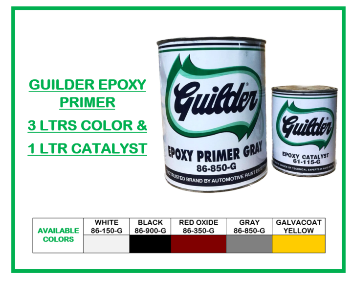 guilder epoxy primer with catalyst 4liters/1gallon | Lazada PH