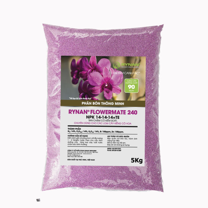 Phân Thông Minh Tan Chậm Rynan Flowermate 240 (bao 5kg) Chuyên Dùng Cho ...