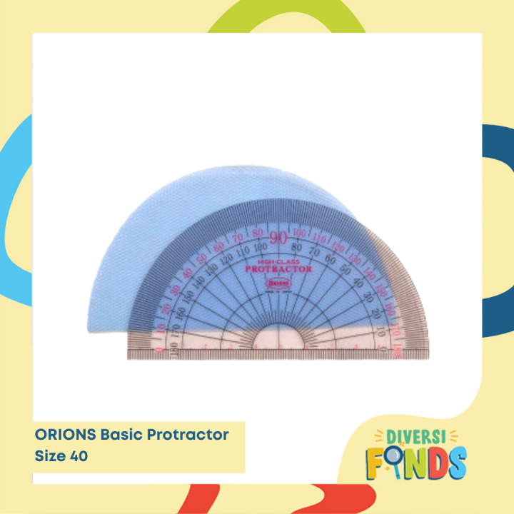 1pc Orions Basic PROTRACTOR 40 | Lazada PH