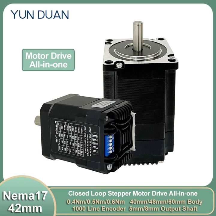Nema17 Closed Loop Stepper Motor Drive All-in-one Encoder Hybrid Servo Motor 42mm Integrated ...