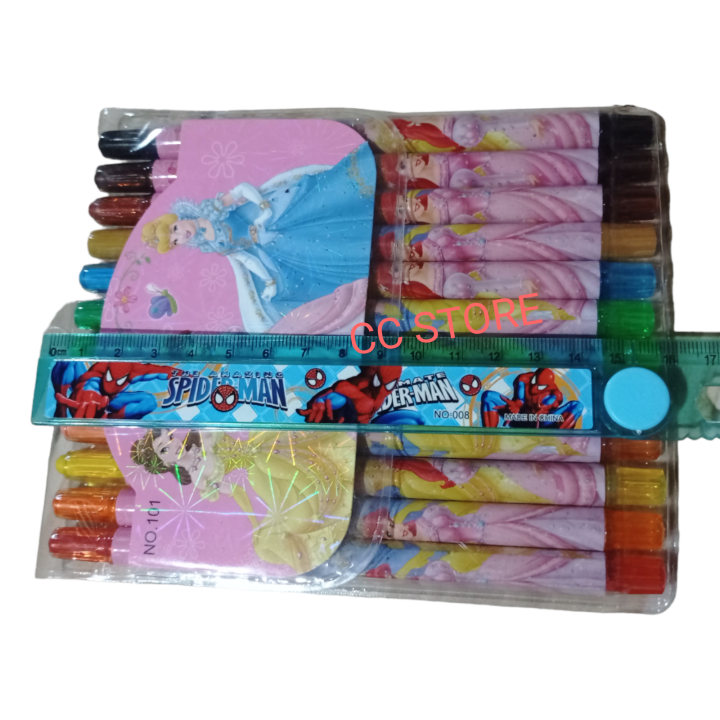 Crayon Putar Panjang 12 Warna | Lazada Indonesia