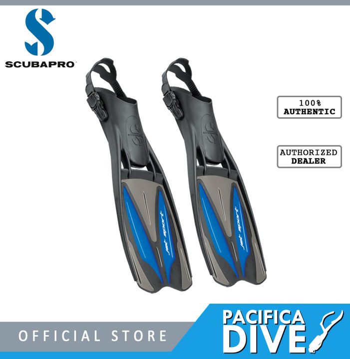 SCUBAPRO, Jet Sport Fins, Open Heel, Blue | Lazada PH