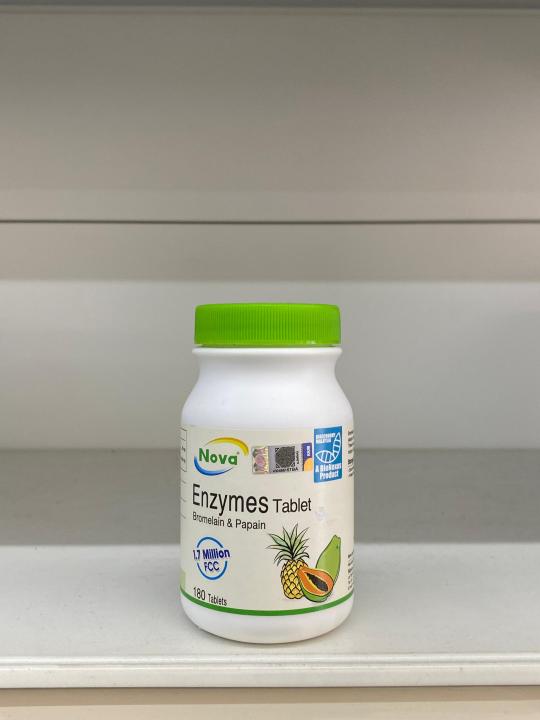 NOVA ENZYMES TABLET (180 TABLETS) BROMELAIN & PAPAIN | Lazada