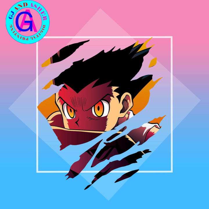 Scratch sticker anime characters and logo - vinyl sticker 100% ...