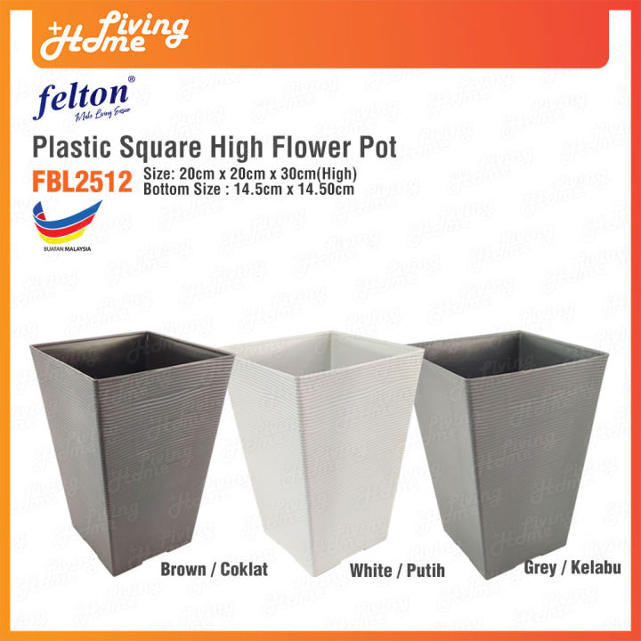 Square Plastic Nursery Flower Pot High (Pasu Bunga Pokok Plastik Tinggi ...