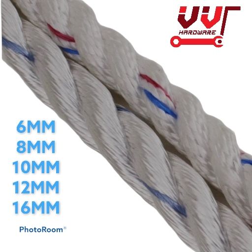 PP ROPES WHITE LINE | Lazada