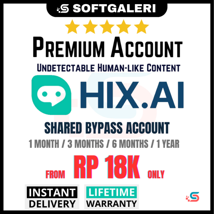 Hix Bypass Humanizer AI Premium Shared Account | Humanize Writing ...