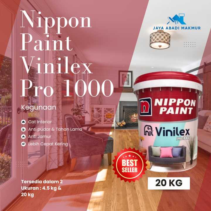 Nippon Paint Vinilex Pro 1000 20 kg / Cat Tembok Interior / Warna ...