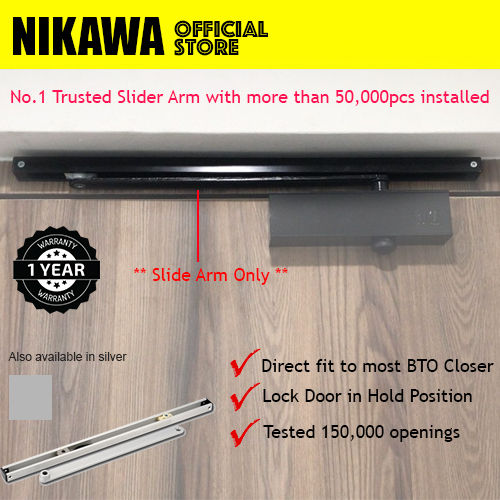 NIKAWA Hold Open Slide Arm for HDB / BTO Door | Lazada Singapore