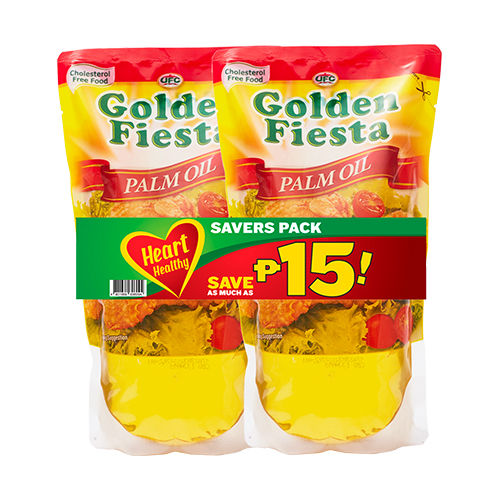 UFC Golden FIesta Palm Oil 1L Stand Up Pouch Duo Pack | Lazada PH