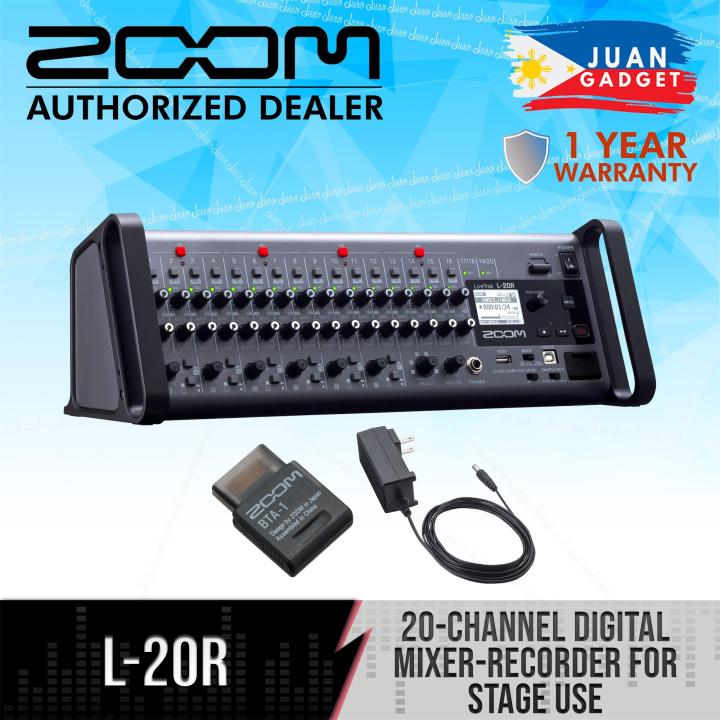 Zoom LiveTrak L-20R 20-Channel Digital Mixer-Recorder for Stage Use ...