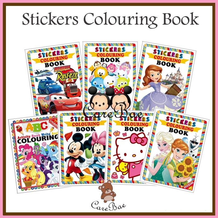 Children Sticker Book Coloring Book warna buku A4 Size | Lazada