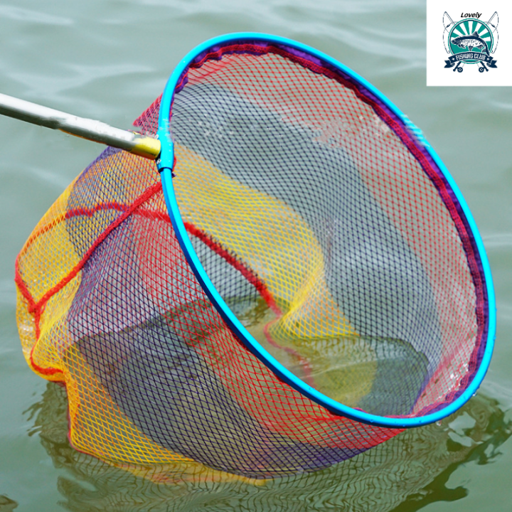 Fishing Catching Net Aluminum Alloy Coated Mesh Head Ultralight Nano ...