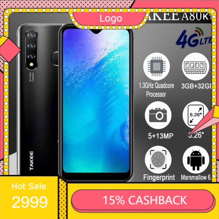 Takee A80 K1 6.26" 4GLTE (3GB+32GB) Water-Droplet Screen. Good for ...