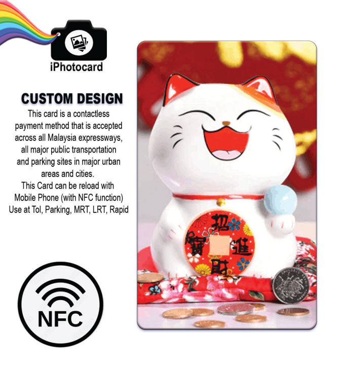 TOUCH N GO CARD - CUSTOM DESIGN (LUCKY CAT) - Card Reload with Mobile ...