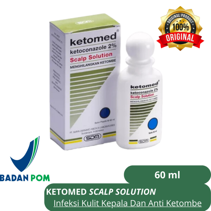 KETOMED Scalp Solution 2% SHAMPO 60ML | Anti Jamur Pada Kulit Kepala ...