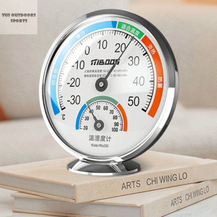 TUS Precision Humidity Temperature Meter Wall Mount Battery-Free Analog ...