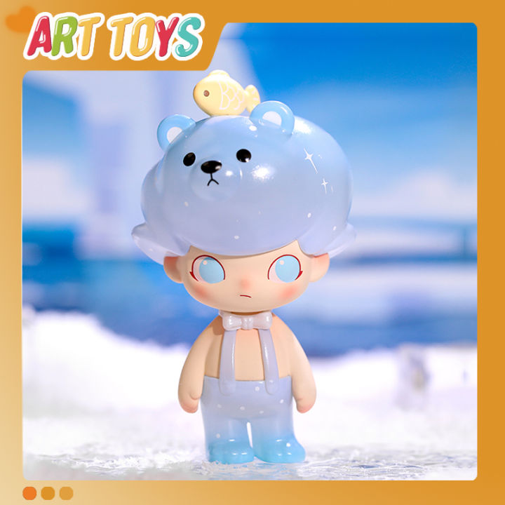 【Genuine】Popmart DIMOO Aquarium Series Action Figure Toy Clear Figure ...