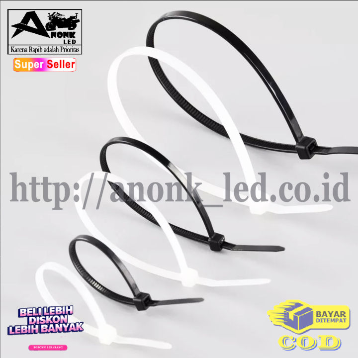 Kabel Ties 20cm / Tali Tis Rivet / Cable Ties / Kabel Tis 20cm | Lazada ...