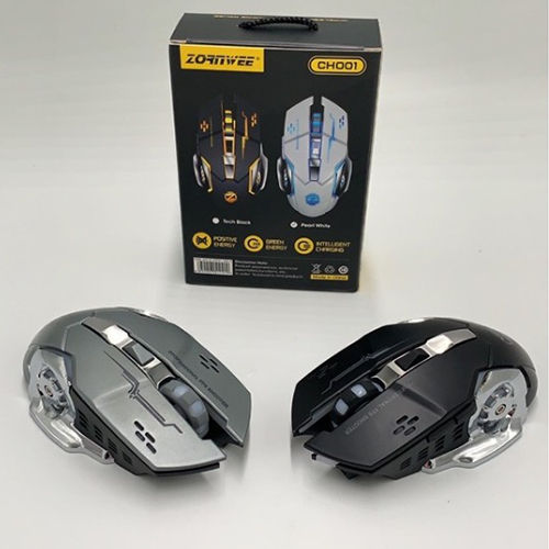Wireless Gaming Mouse Rechargeable 2.4GHz with RGB Backlight (Zornwee CH001) - Black/White | Lazada