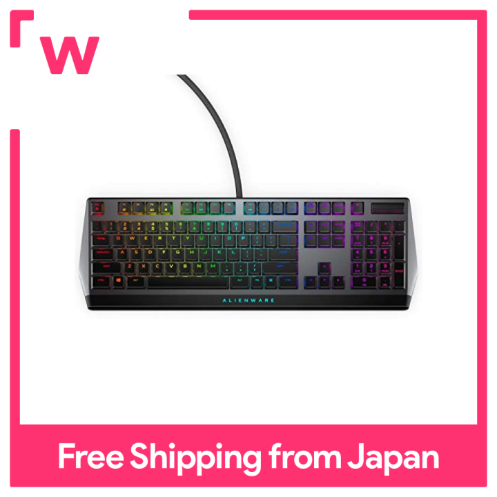 Dell ALIENWARE Low Profile Gaming Keyboard Mechanical CherryMX Red Axis ...