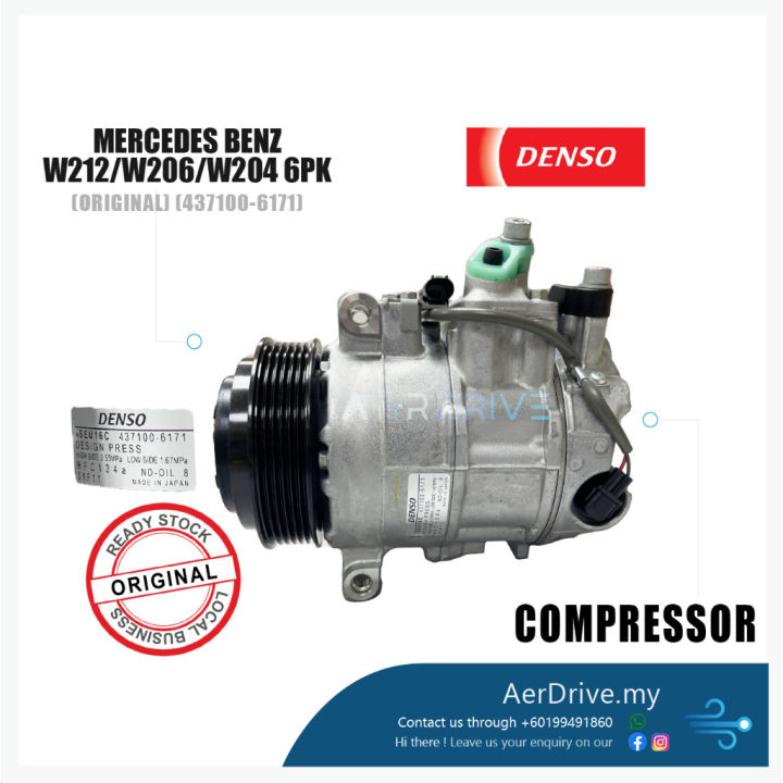 Mercedes-Benz W212 / W204/ W207 6pk Car A/C Compressor (Denso: 437100 ...