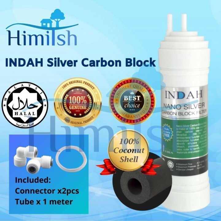 Halal Korea INDAH Silver Carbon Block 99.9% Anti-Bacterial Replacement ...