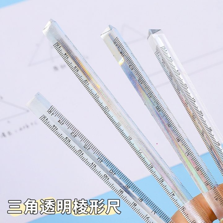 Simple Transparent Triangular Ruler Student Muji Style Drawing ...